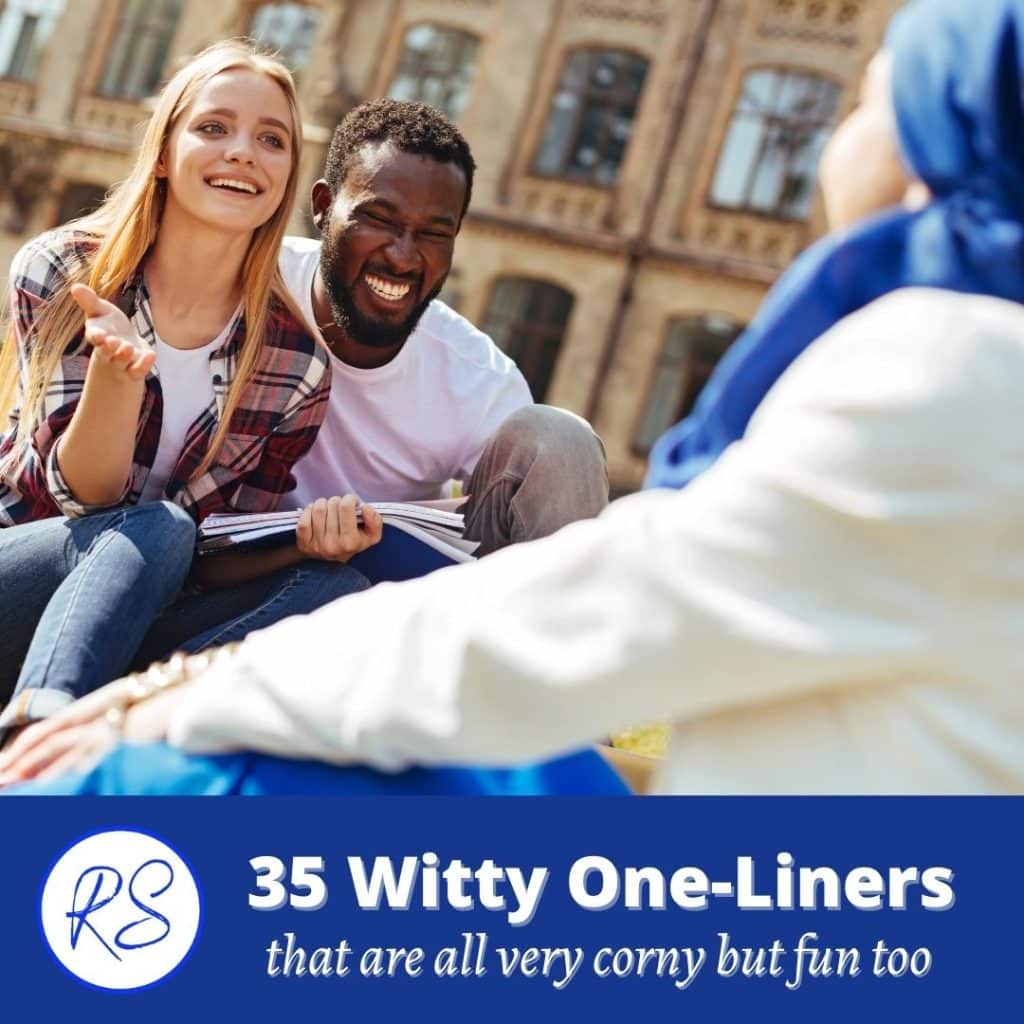 35 witty one-liners that are all very corny but fun too - Roy Sutton