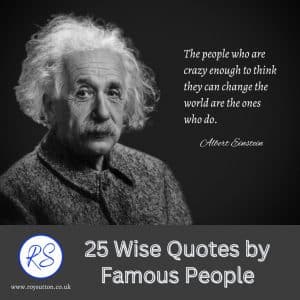25 wise quotes by famous people you'll just love - Roy Sutton