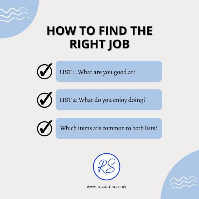How to find the right job for you: Simply Explained - Roy Sutton