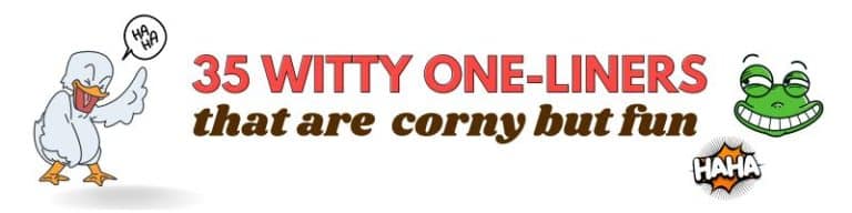 35 witty one-liners that are corny but fun - Roy Sutton