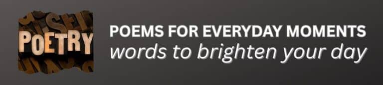6 Great Poems for Everyday Moments: Words to Brighten Your Day - Roy Sutton